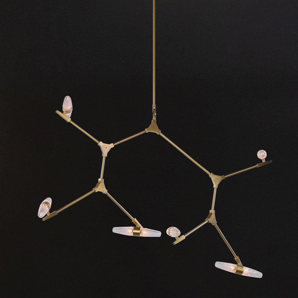 Marchesa Chandelier - Spiked Double Rostrato Glass Sconces ...